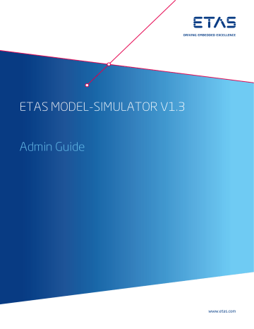ETAS MODEL-SIMULATOR User Guide | Manualzz