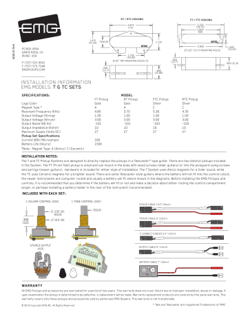 EMG TC Set Instructions | Manualzz
