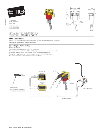 EMG Toggle Kill Switch Instructions | Manualzz