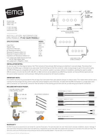 EMG GZR P Instructions | Manualzz