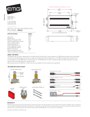 EMG MMCS Instructions | Manualzz