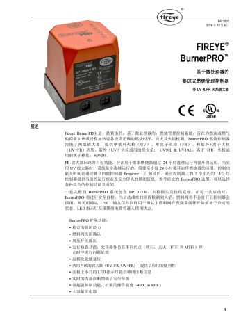 Fireye BurnerPRO Microprocessor-Based Integrated, UV and FR Detection ...