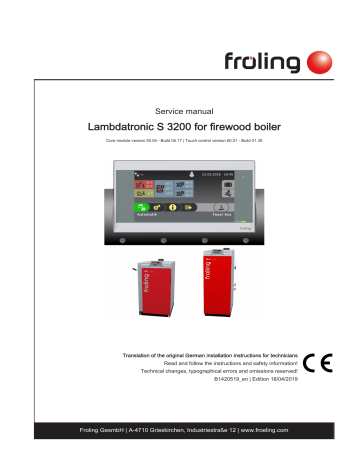 Froling Lambdatronic S 3200 Operating instructions | Manualzz