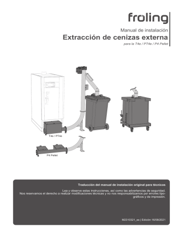 Froling Externe Entaschung Guía de instalación | Manualzz