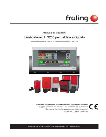 Froling Lambdatronic H 3200 Istruzioni per l'uso | Manualzz
