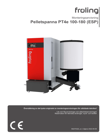 Froling PT4e 100-180 Installationsguide | Manualzz