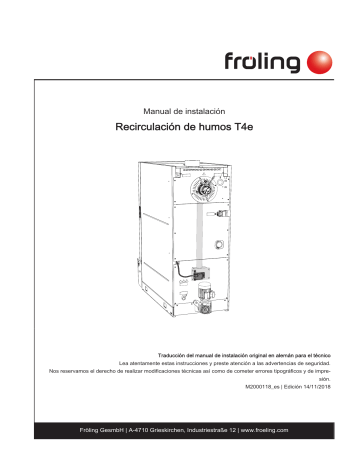 Froling T4e Guía de instalación | Manualzz