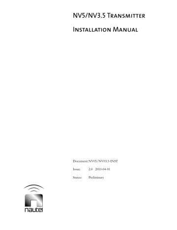 Section 11: List of terms. Nautel NV5 / NV 3.5 | Manualzz