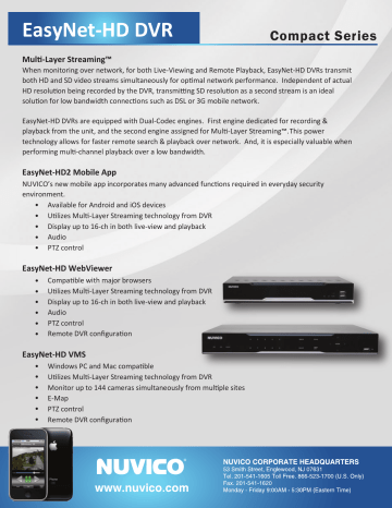 Nuvico ED-C400HD Datasheet | Manualzz