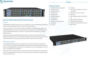 OpenVox VS-GWP Series Wireless Gateway Datasheet | Manualzz