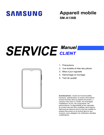 Samsung Galaxy A13 5G Mode d'emploi | Manualzz