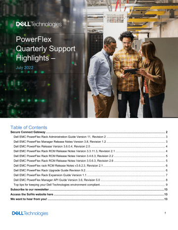 Dell EMC PowerFlex Release Version 3.6.0.4, Revision. Dell PowerFlex ...