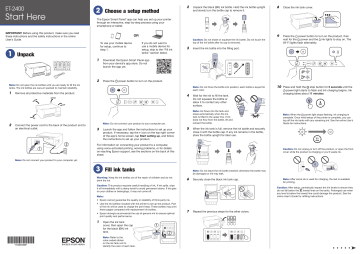 Epson ET-2400 Installation Guide | Manualzz