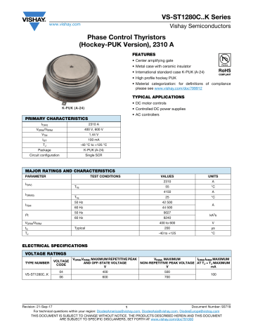 Vishay VS-ST1280C04K0 Data Sheet | Manualzz