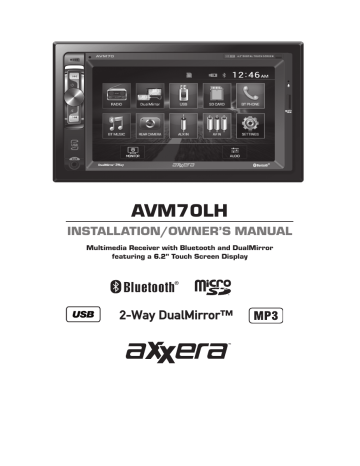 Axxera AVM70LH Manual | Manualzz