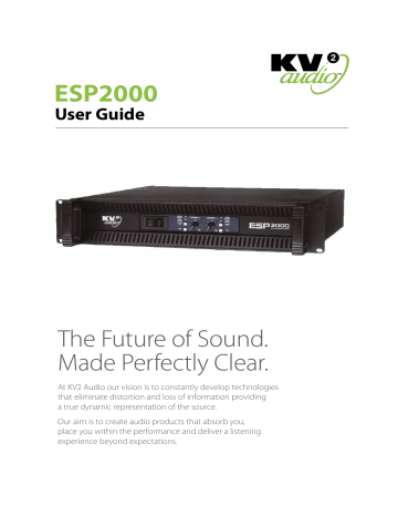 KV2 Audio ESP2000 User Guide | Manualzz