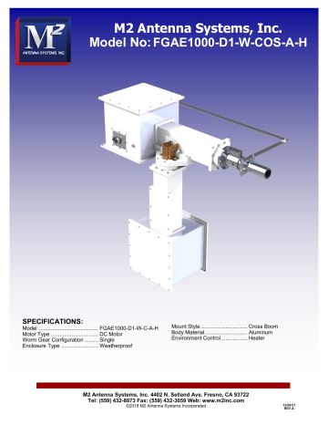 M2 Antenna AE1000-D1-W-COS-A-H Manual | Manualzz