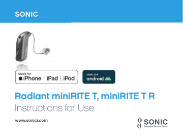 Sonic Radiant miniRITE T Instructions for use | Manualzz