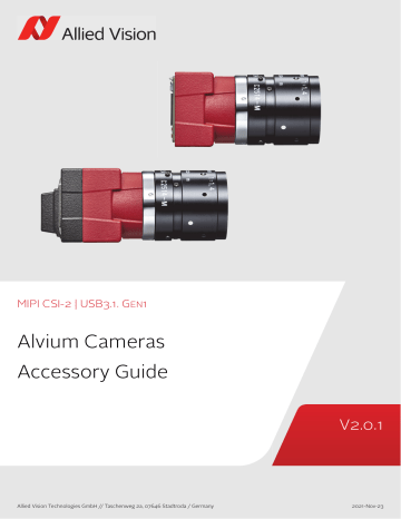 Allied Vision Alvium USB Guide | Manualzz