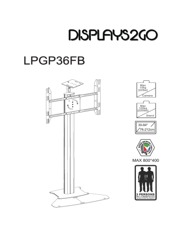 Displays2go LPGP36FBC TV Stand Assembly Instructions | Manualzz