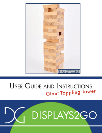 Displays2go GTTCCT01CP Giant Toppling Tower Instructions | Manualzz
