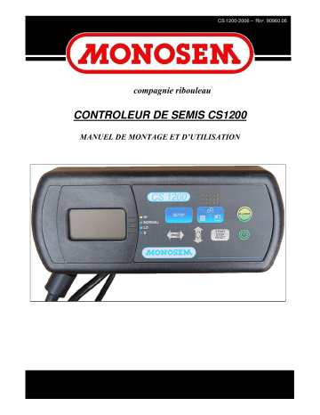 Monosem CS1200 Owner's Manual | Manualzz