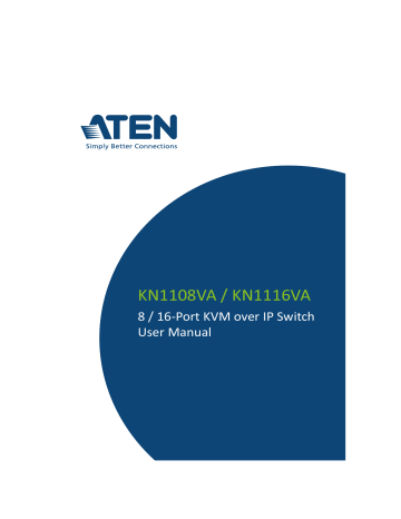 Aten KN1116VA KVM over IP Switch User Manual | Manualzz