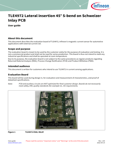Infineon TLE4972 EVAL INLAY Evaluation Board User Manual | Manualzz