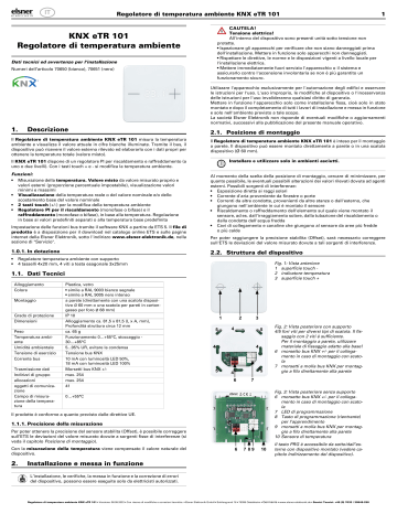elsner elektronik KNX eTR 101 Manuale utente | Manualzz