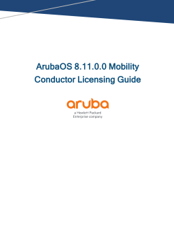Aruba 9240 - Getting Started, Getting started guide, Reference guide ...