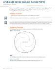 Aruba AP-635 Access Point Installation Guide | Manualzz