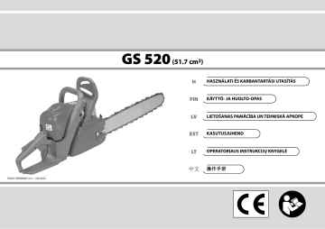 Oleo-Mac GS 520 Chainsaw Omaniku manuaal | Manualzz