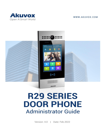 Akuvox R29 User Manual | Manualzz