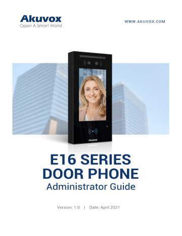 Akuvox E16 User Manual | Manualzz