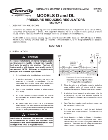Cashco D/DL IOM Manual | Manualzz