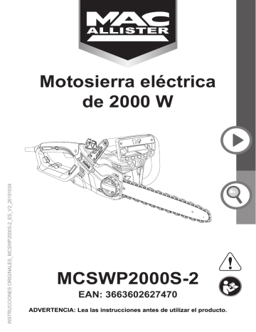 Mac Allister MCSWP2000S-2 instruction manual | Manualzz