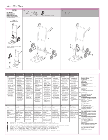 Mac Allister MH5- Stair hand truck instruction manual | Manualzz