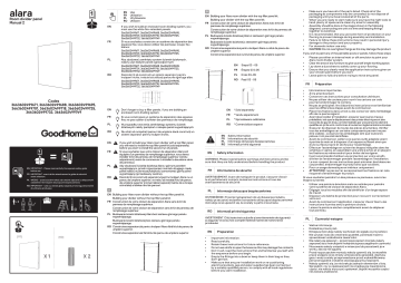 GoodHome Alara Panels Enclosed instruction manual | Manualzz