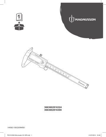 Magnusson Digital Caliper Instruction manual | Manualzz