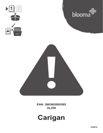 Blooma Carigan instruction manual | Manualzz