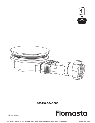 Flomasta Shower Waste Trap instruction manual | Manualzz