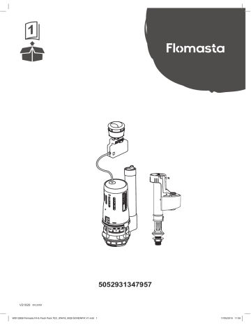 Flomasta Push Button Dual-Flush Valve and Bottom Entry Fill Valve Kit ...