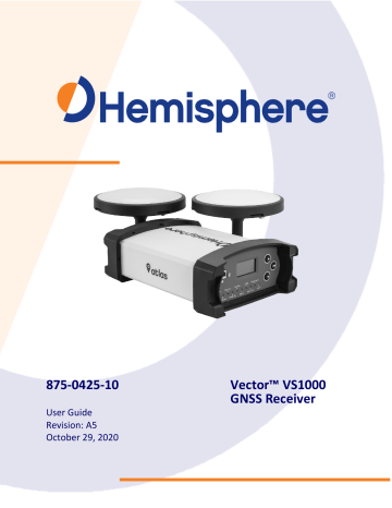 Hemisphere VS1000 GNSS Receiver User Guide | Manualzz