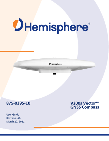 Overview. Hemisphere V200 GNSS Compass | Manualzz