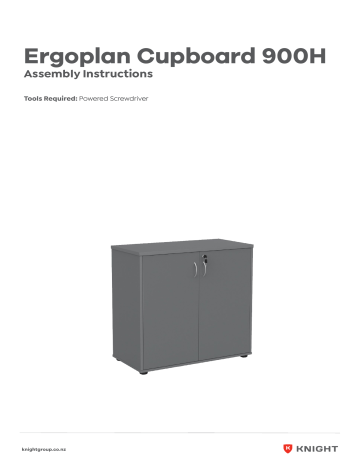 Knight Ergoplan Cupboard 900H Assembly Instructions | Manualzz