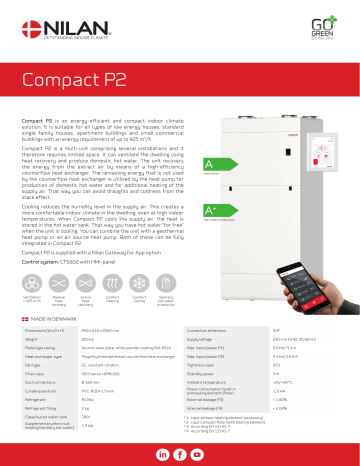 Nilan Compact P2 Data sheet | Manualzz