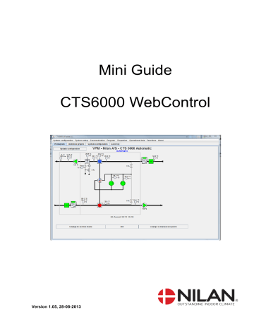 Nilan CTS6000 WebControl Mini-Gui Software instructions | Manualzz