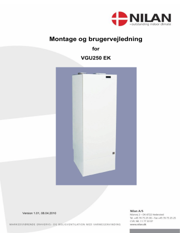nilan VGU-250-Combi Installationsvejledning | Manualzz
