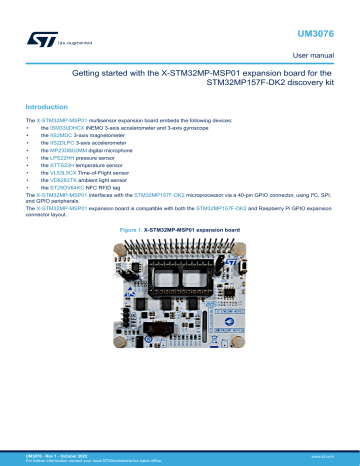 STMicroelectronics X-STM32MP-MSP01 User Manual | Manualzz