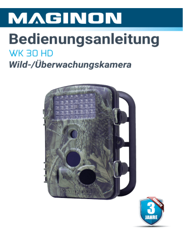 Maginon WK-30 HD Wildlife Camera Bedienungsanleitung | Manualzz